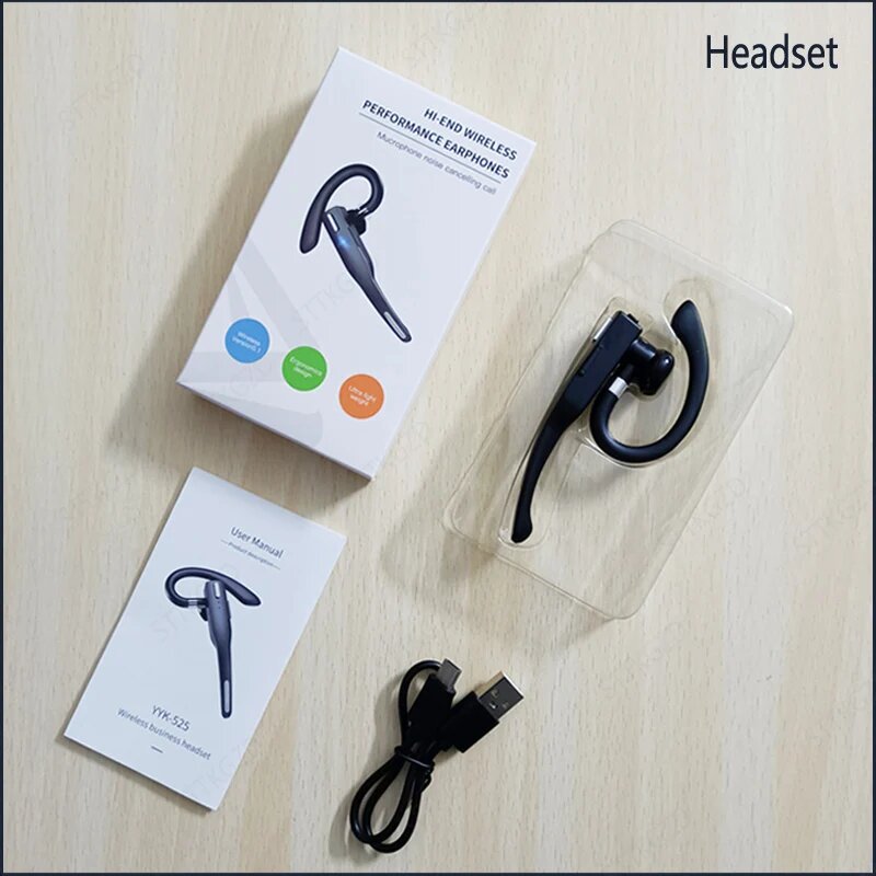 Беспроводные шумоподавляющие наушники Bluetooth для разговоров Headset