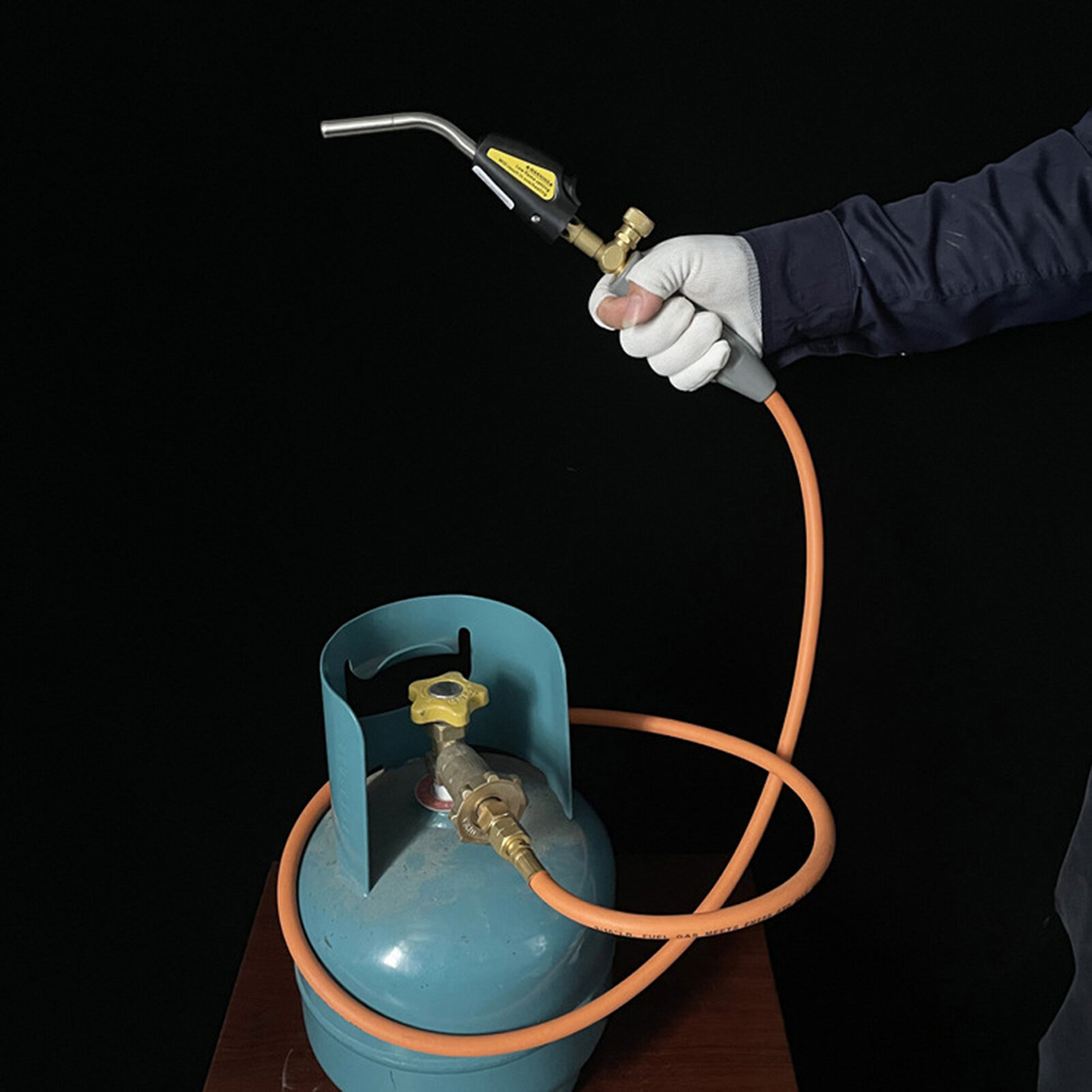 Ручная пропановая горелка для сварки и пайки сжиженных газов с пьезоэлектрическим зажиганием и регулировкой мощности