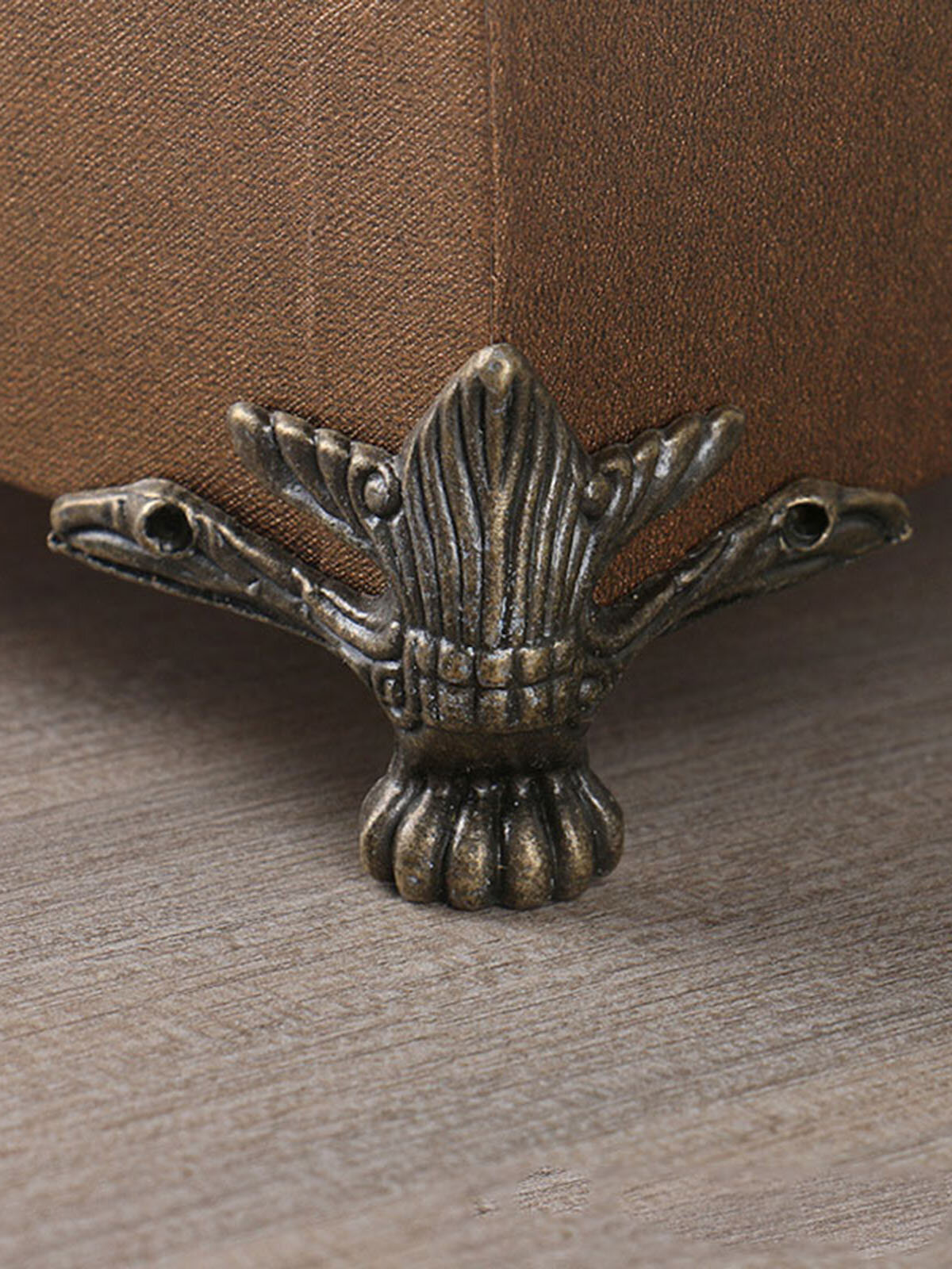 Ножка для шкатулки металлическая золотая серебряная бронза 38x28 мм, декоративная опора для коробки, мебельный уголок для шкатулок и ящиков, надежная фурнитура для DIY проектов, 1 шт