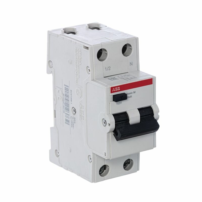 Дифференциальный автомат BMR415C 1Р+N 16A C 30mA Basic M ABB