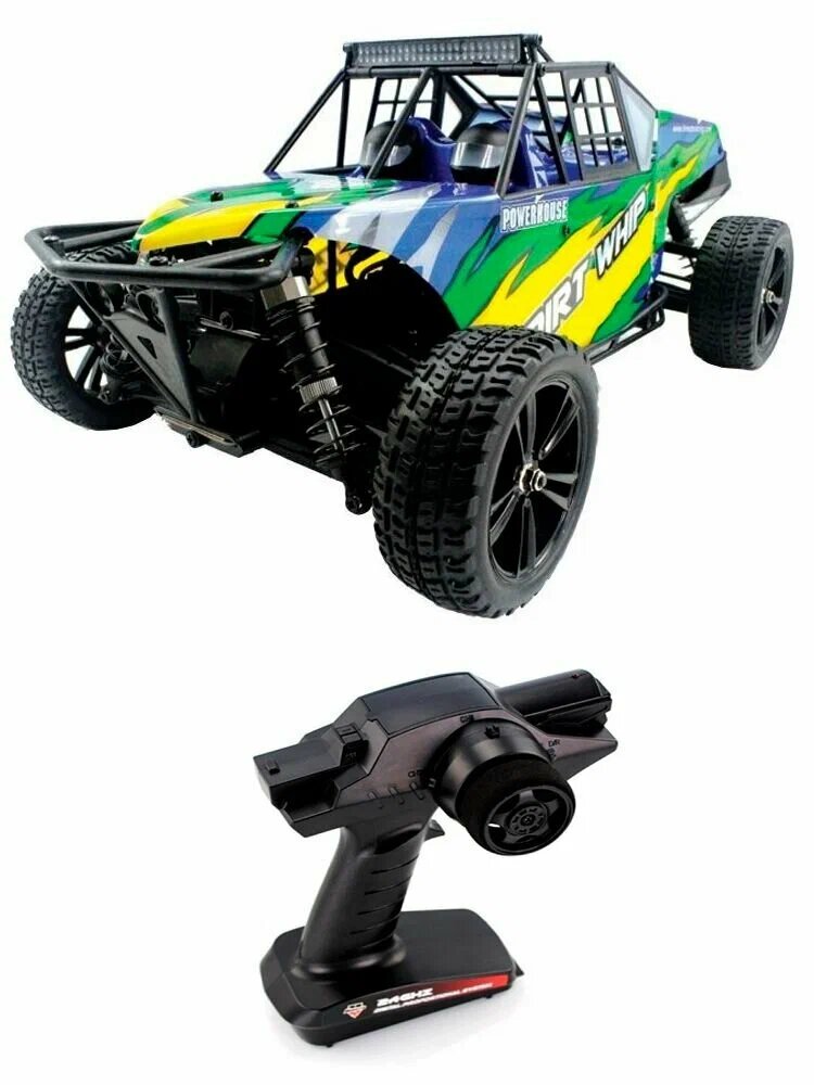 Радиоуправляемый багги Himoto Dirt Whip Brushless 4WD RTR масштаб 1:10 2.4G - E10DBL|31700