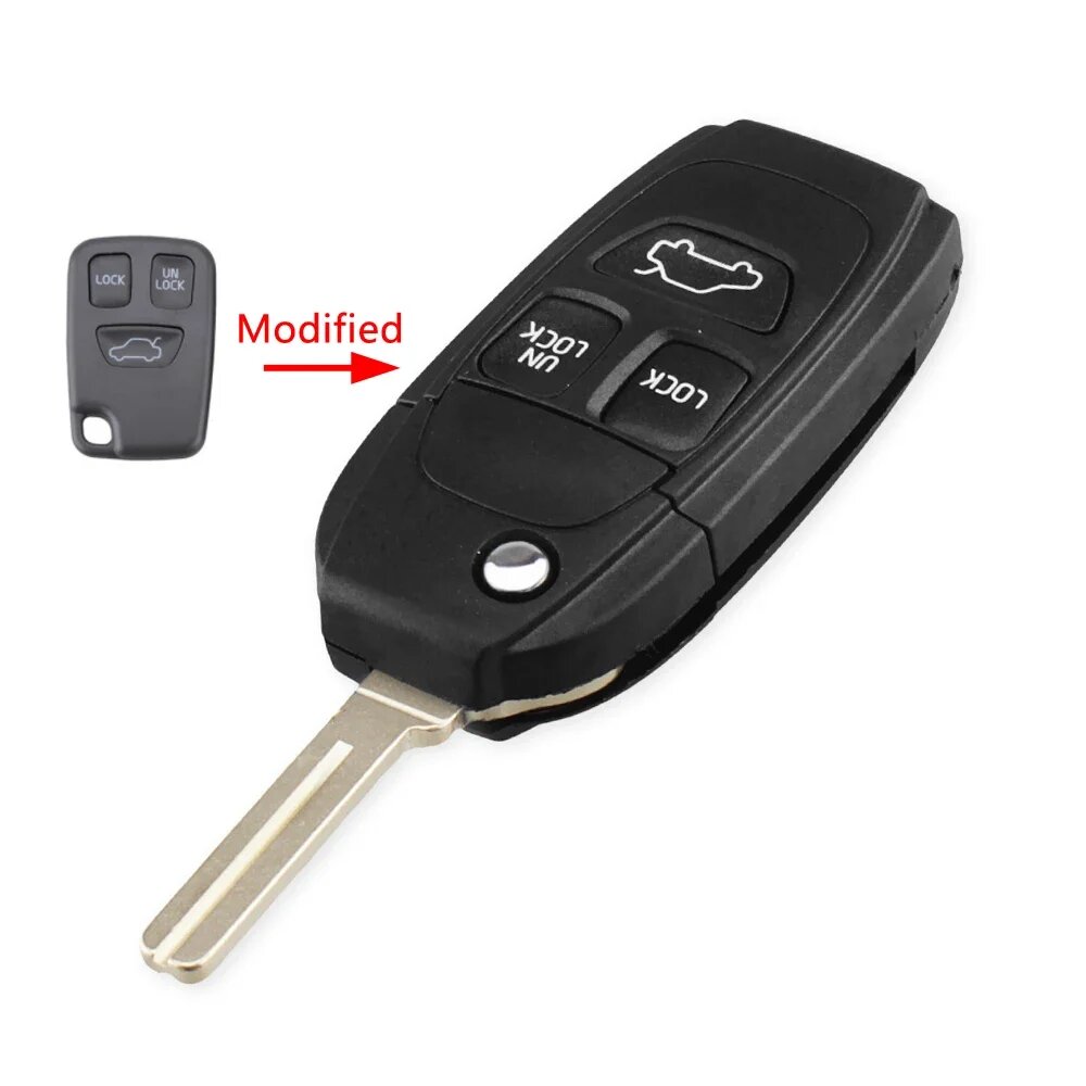 Белый складной смарт-ключ KEYYOU для VOLVO