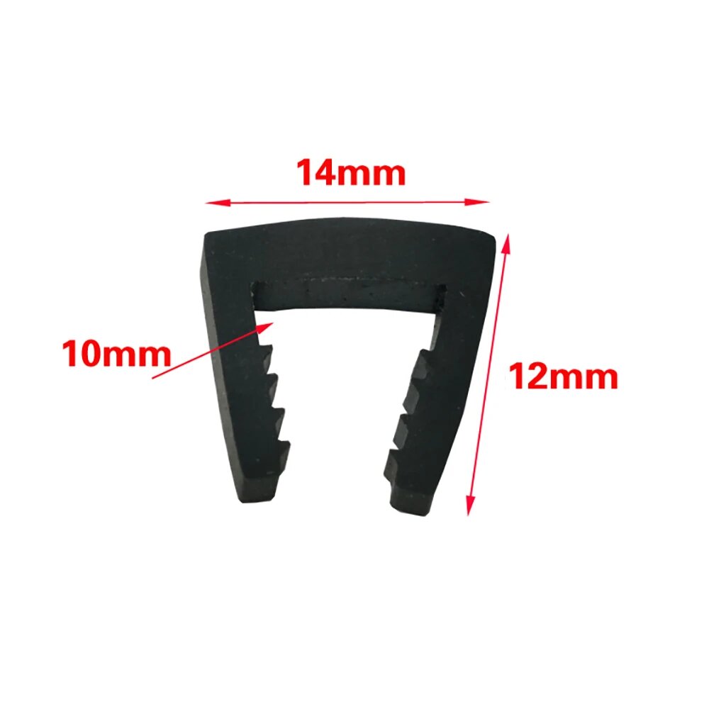 Уплотнитель U-образный черный 10x14x12mm