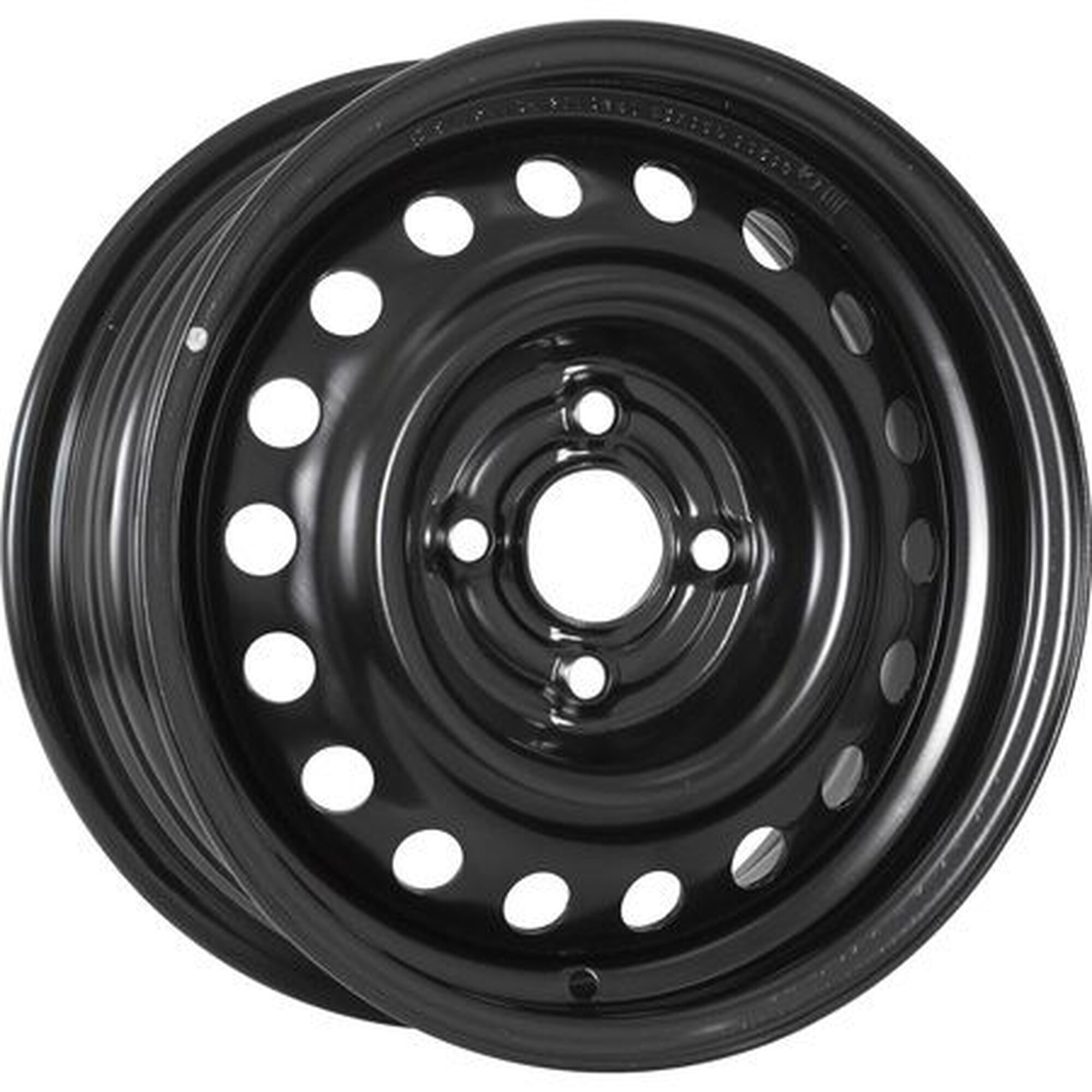 Колесный штампованный диск Евразиа тапо 53A35D R14x5.5 4x100 ET35 CB57.1 Black
