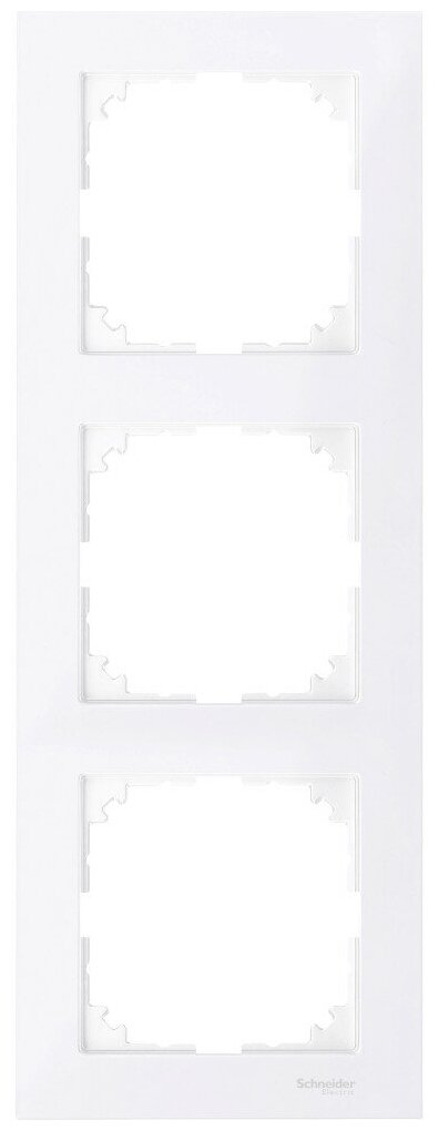 Рамка тройная Merten SM M-Pure Бриллиантовый Белый Schneider Electric MTN4030-3625
