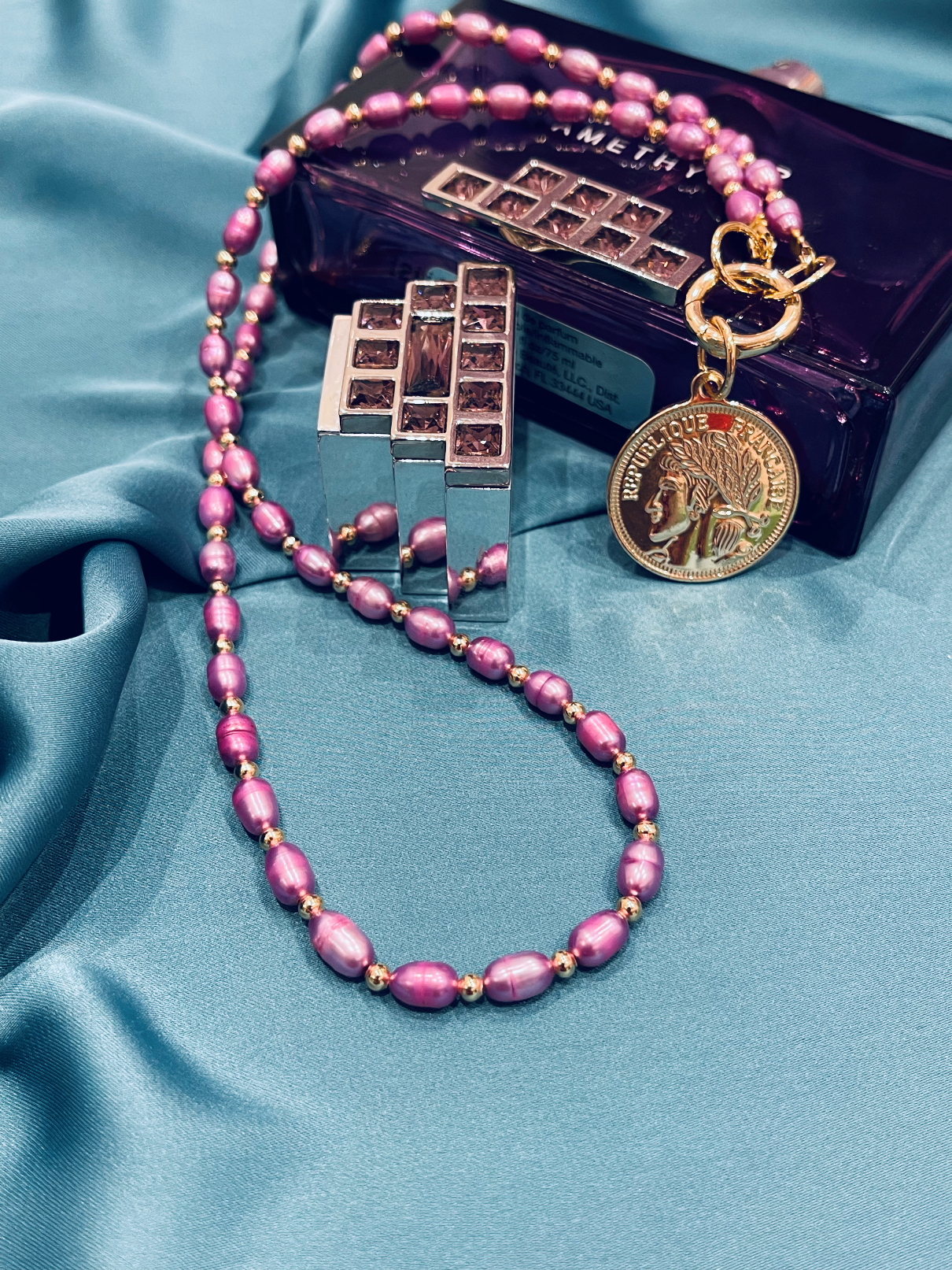 Колье, жемчуг пресноводный