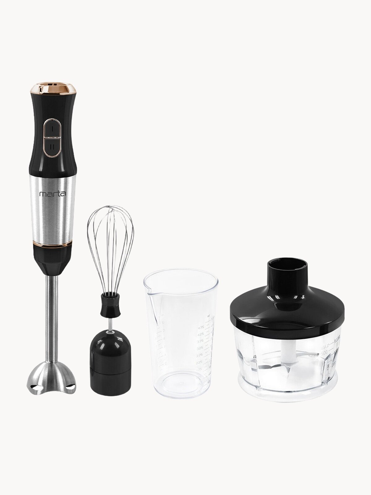 Блендер погружной кухонный комбайн MARTA MT-1566 бронзовый агат кухонный процессор