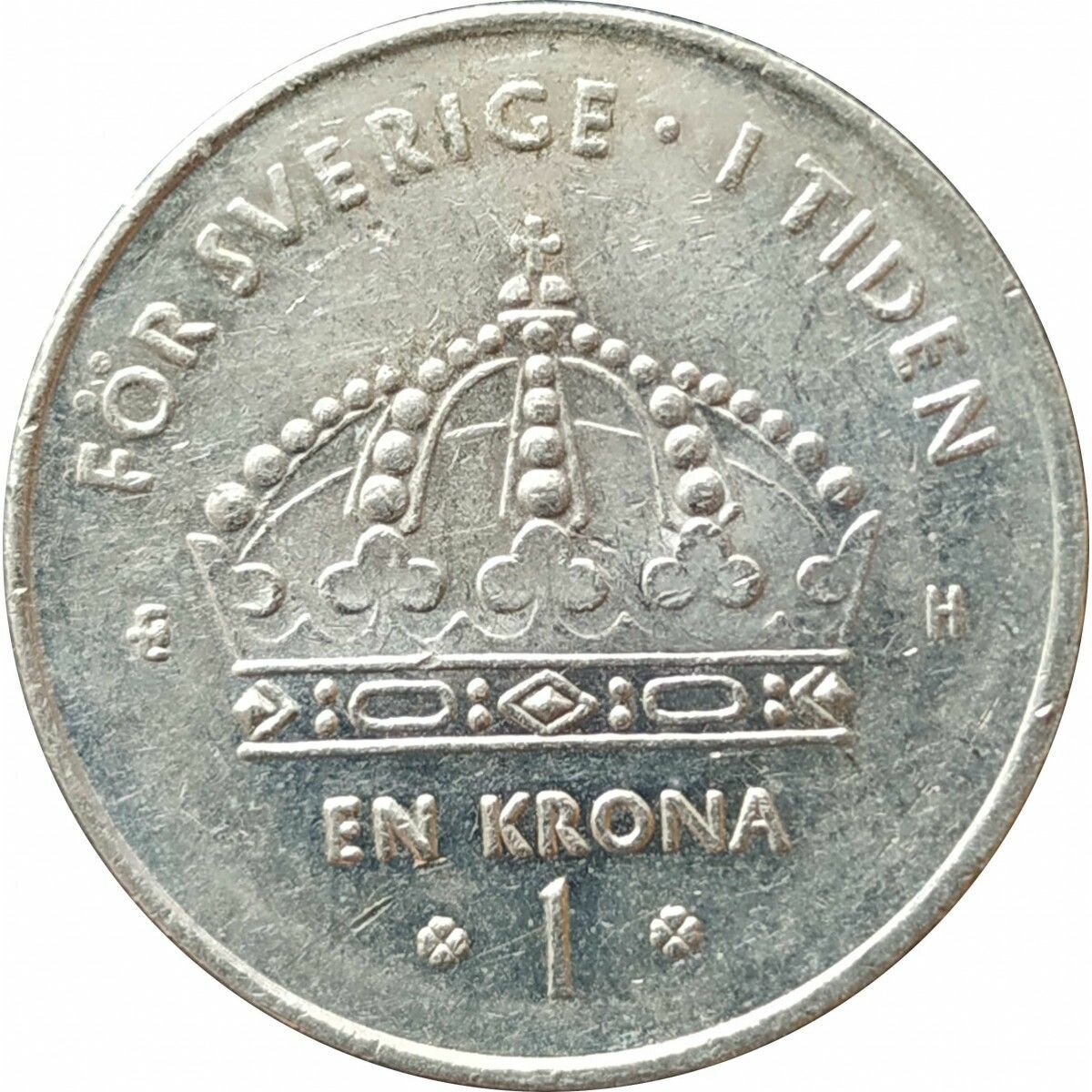 1 крона 2003 Швеция из оборота