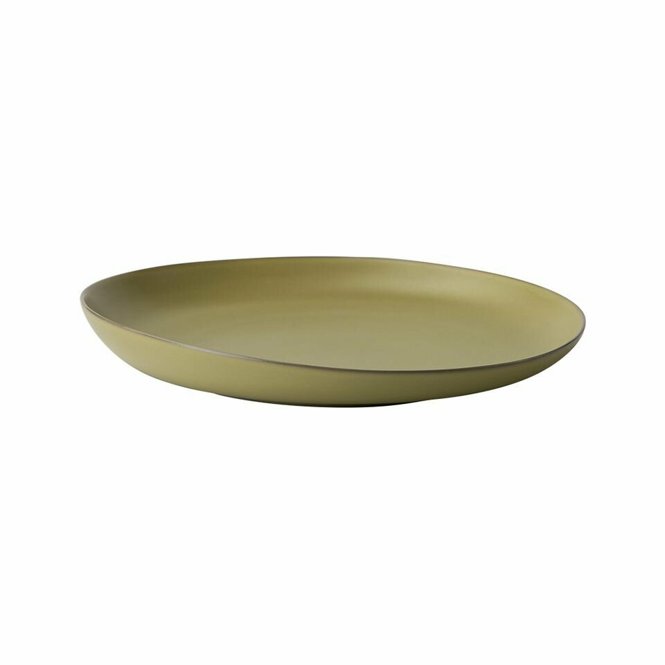 Тарелка ROOMERS TABLEWARE Tide, 27.8 см, каменная керамика, цвет оливковый (L9078-582U6)