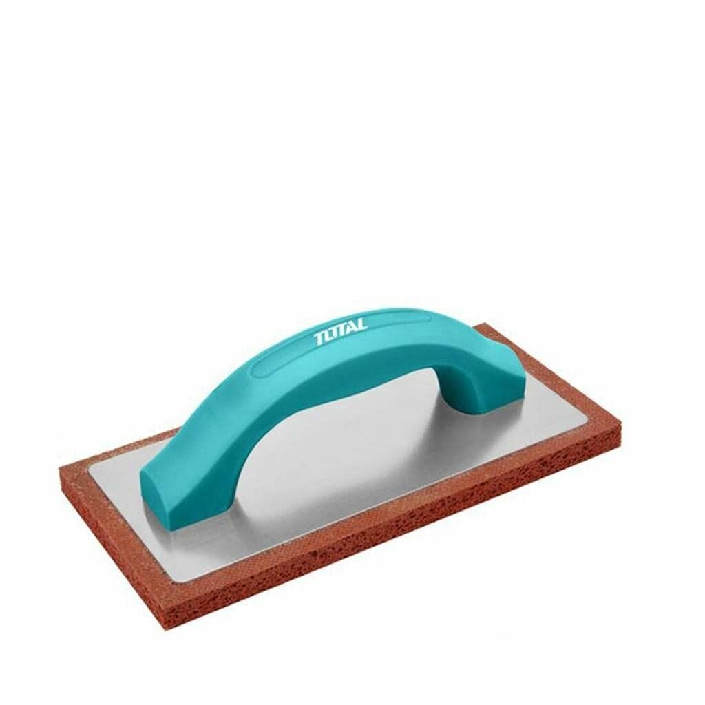 Терка пластмассовая с резиновой губкой 230x100 мм TOTAL THT8320106
