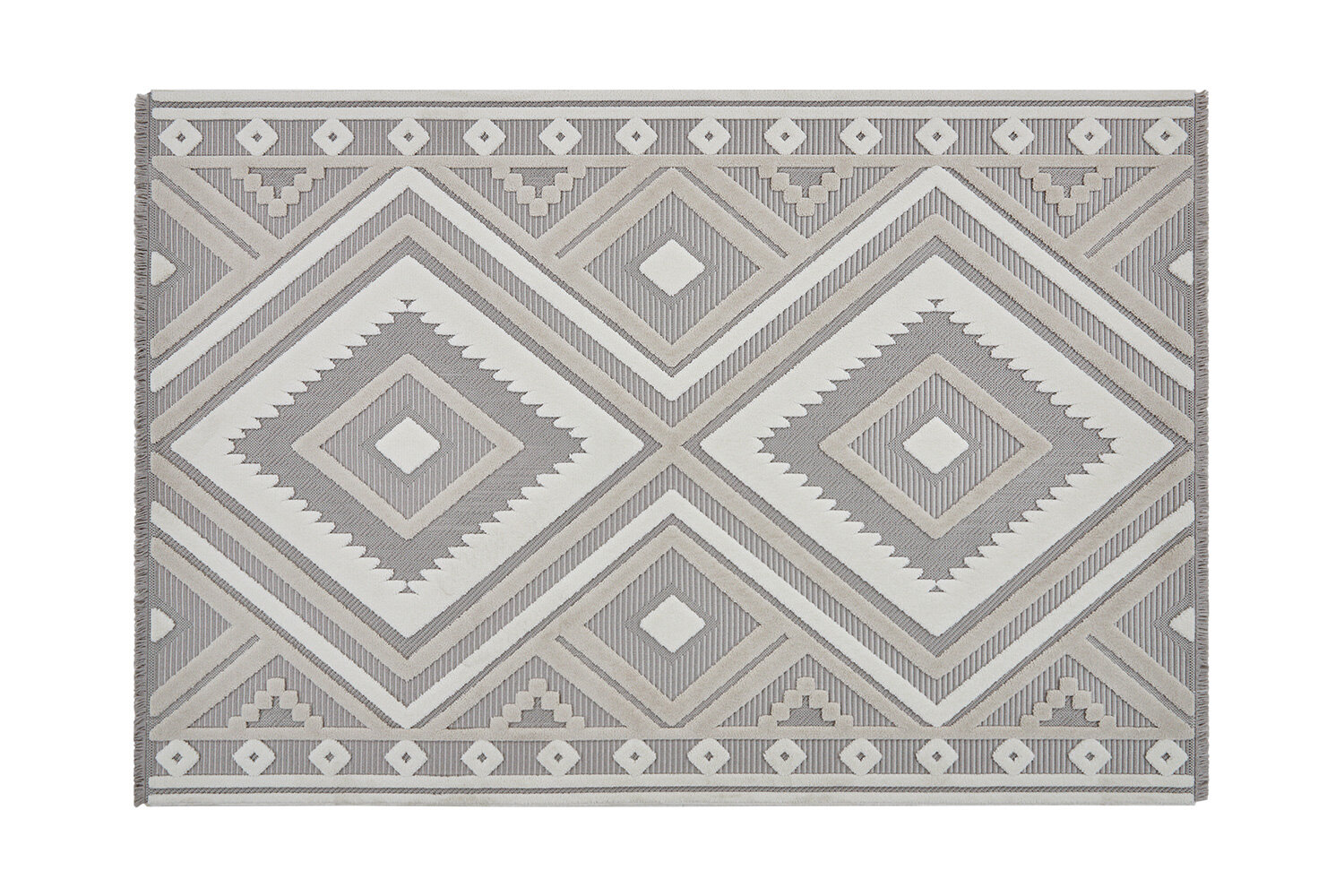 Ковёр на пол IPEK MEKIK HALI Almond, 80х150 см прямоугольный, серый/бежевый