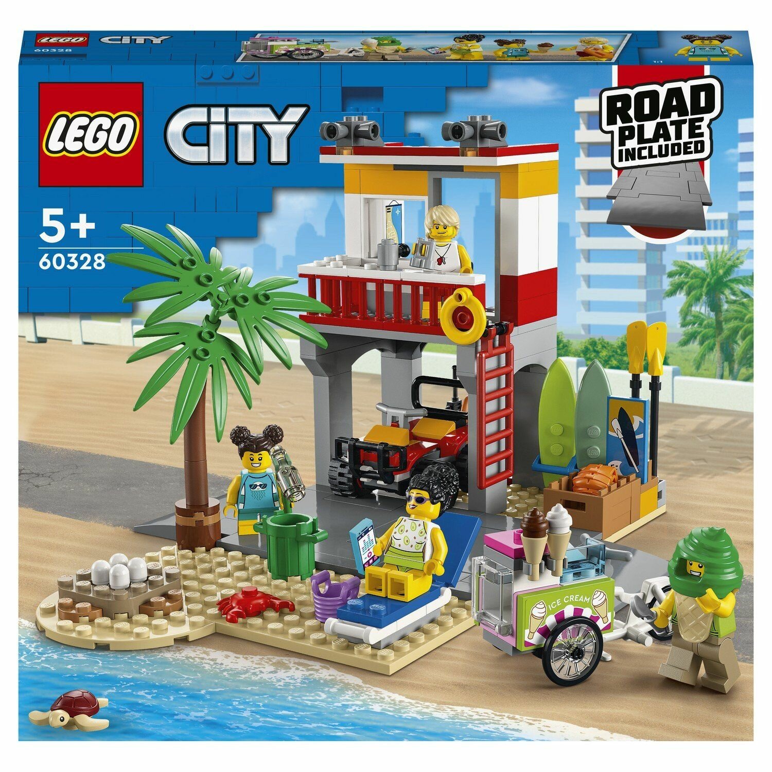 Конструктор LEGO City Community 60328 Пост спасателей на пляже