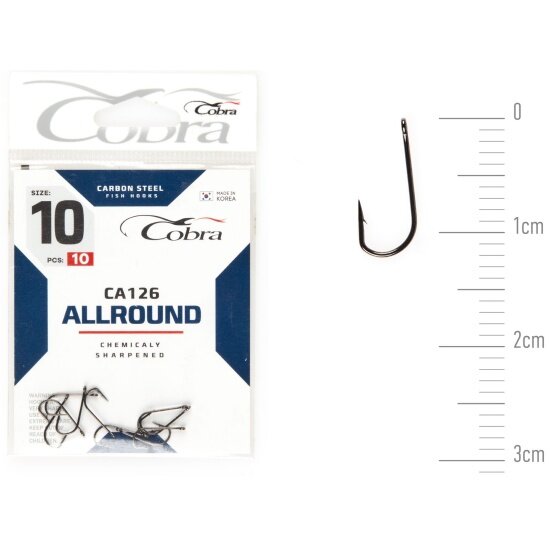 Крючки Cobra ALLROUND CA126 размер 010 10шт.
