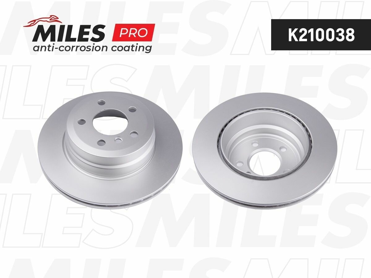 MILES Диск тормозной BMW X5 E70 3.0/ X6 E71 3.0 задний