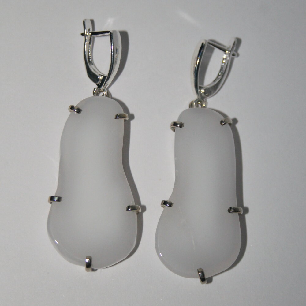 Серьги, кахолонг