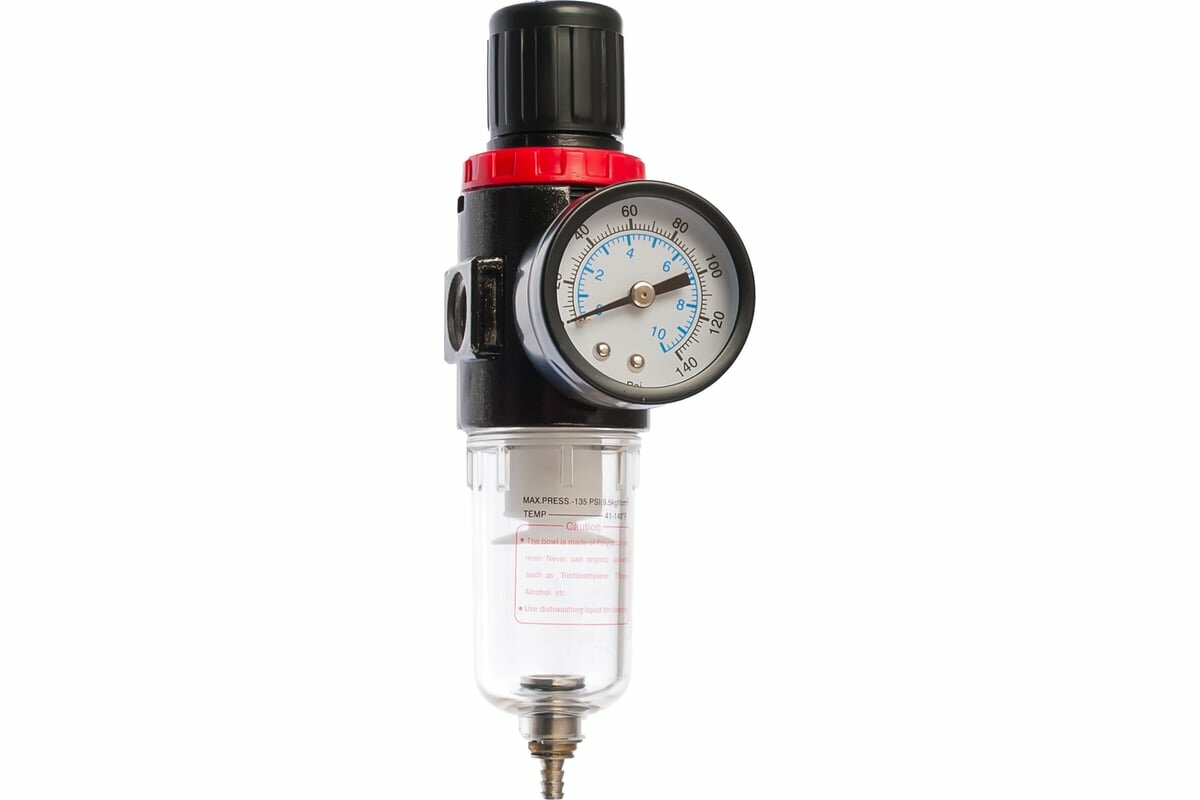FUBAG Фильтр-регулятор FR-101 с манометром 0-8 бар, резьба F1/4, корпус из металла