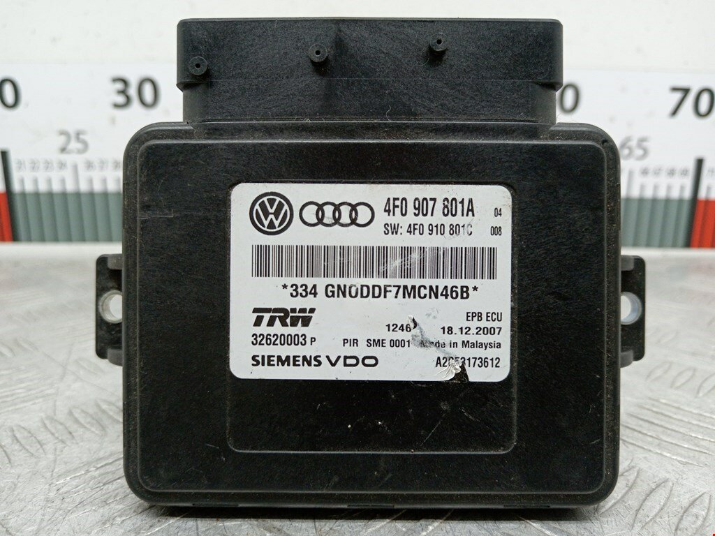 Блок управления стояночного тормоза (электроручник) Audi A6 C6 4F0907801A арт. 2162969