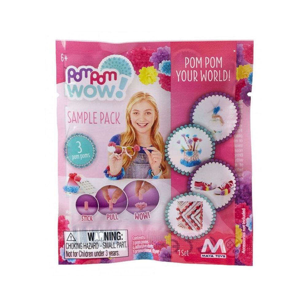 Pom Pom Wow Набор для творчества Дополнительный набор 48526-DC50 с помпонами и деталями