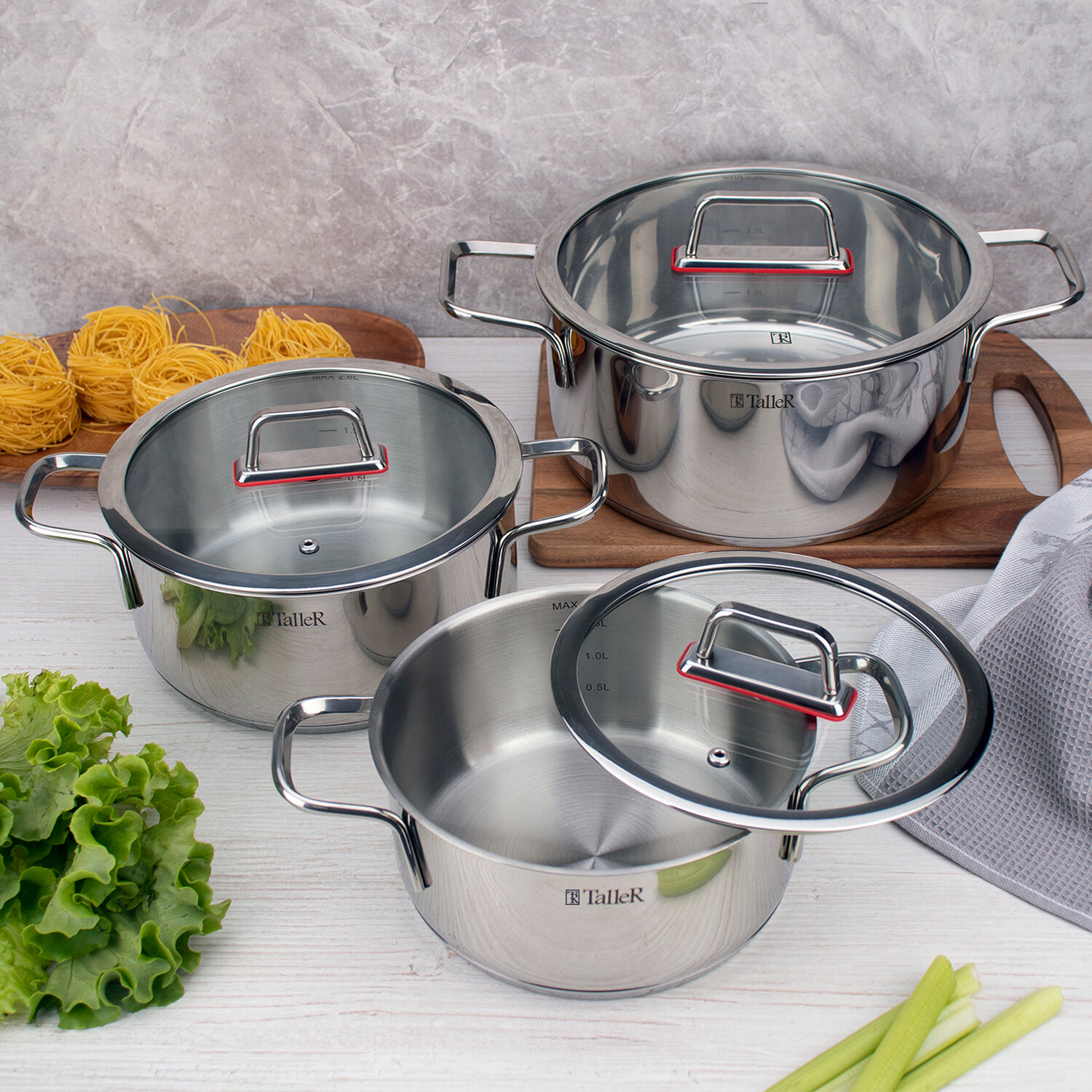 Набор посуды TalleR TR-17270 (2+3+5л) .
