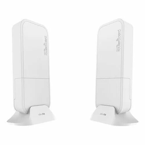 Точка доступа MIKROTIK wAP60G, белый, 2 шт. в комплекте [rbwapg-60adkit]
