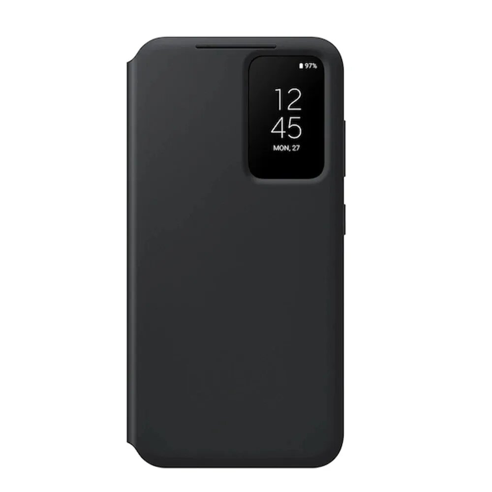 Оригинальный чехол-кошелек для смартфона Samsung Smart View для Galaxy S23 S23 + S23 Plus Smart Flip, чехол для мобильного телефона Для Галактики S23+, Black