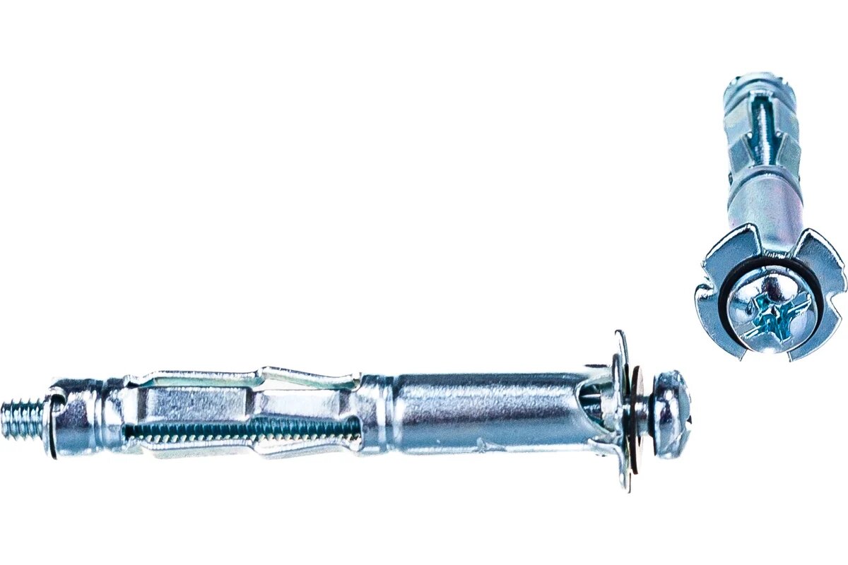 Креп-комп молли металлический дюбель 4х46 мм 100 шт для крепления в бетоне и кирпиче