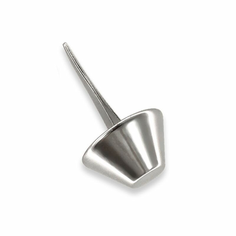 Ножки для сумок (зажим) никель (50 шт) 12х6 мм