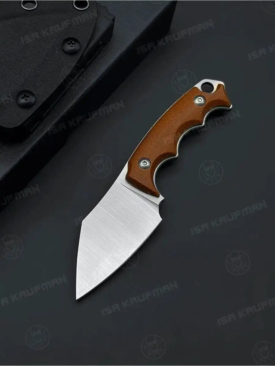 Нож туристический городской фиксед из стали 14C28N