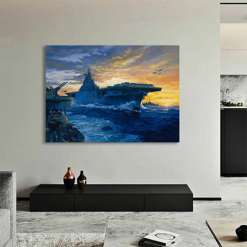 Картина "Море, Парусник, Корабль" от ВсеКартины. Тут, на подрамнике, в раме, 20x30 см