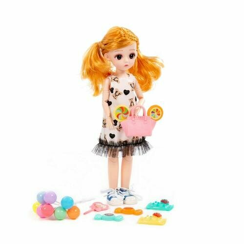 Кукла Даша в платье (29см, с аксессуарами, в коробке, от 3 лет) 03120, (Полесье)