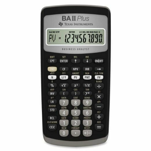 Texas Instruments BA II Plus, Финансовый калькулятор, черное