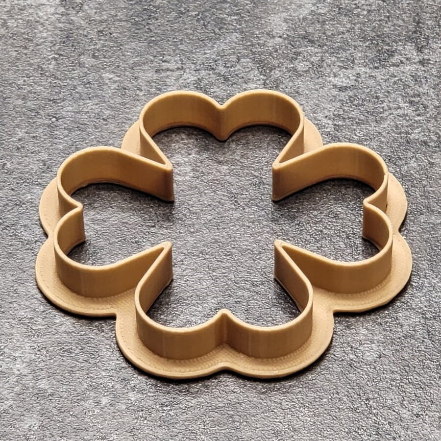 Форма для печенья/пряников "Клевер" (золотой (кофе с молоком))