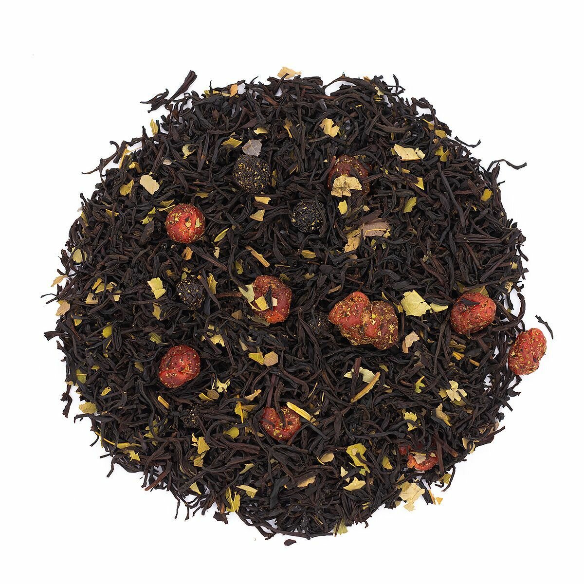 Черный чай "Дикая вишня" / Индийский Ассам ягодный листовой для заваривания