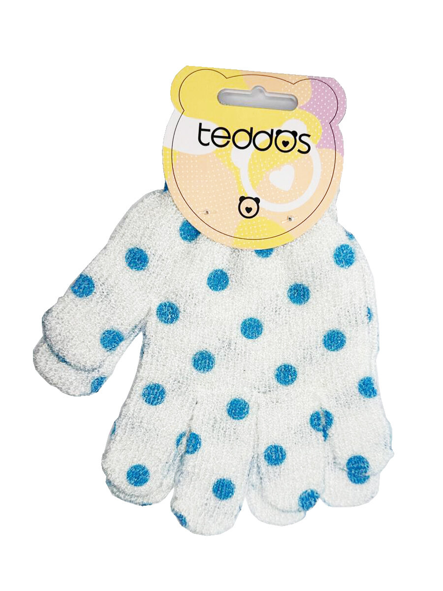 Teddos Перчатки отшелушивающие W-13 для пилинга тела, 1 пара