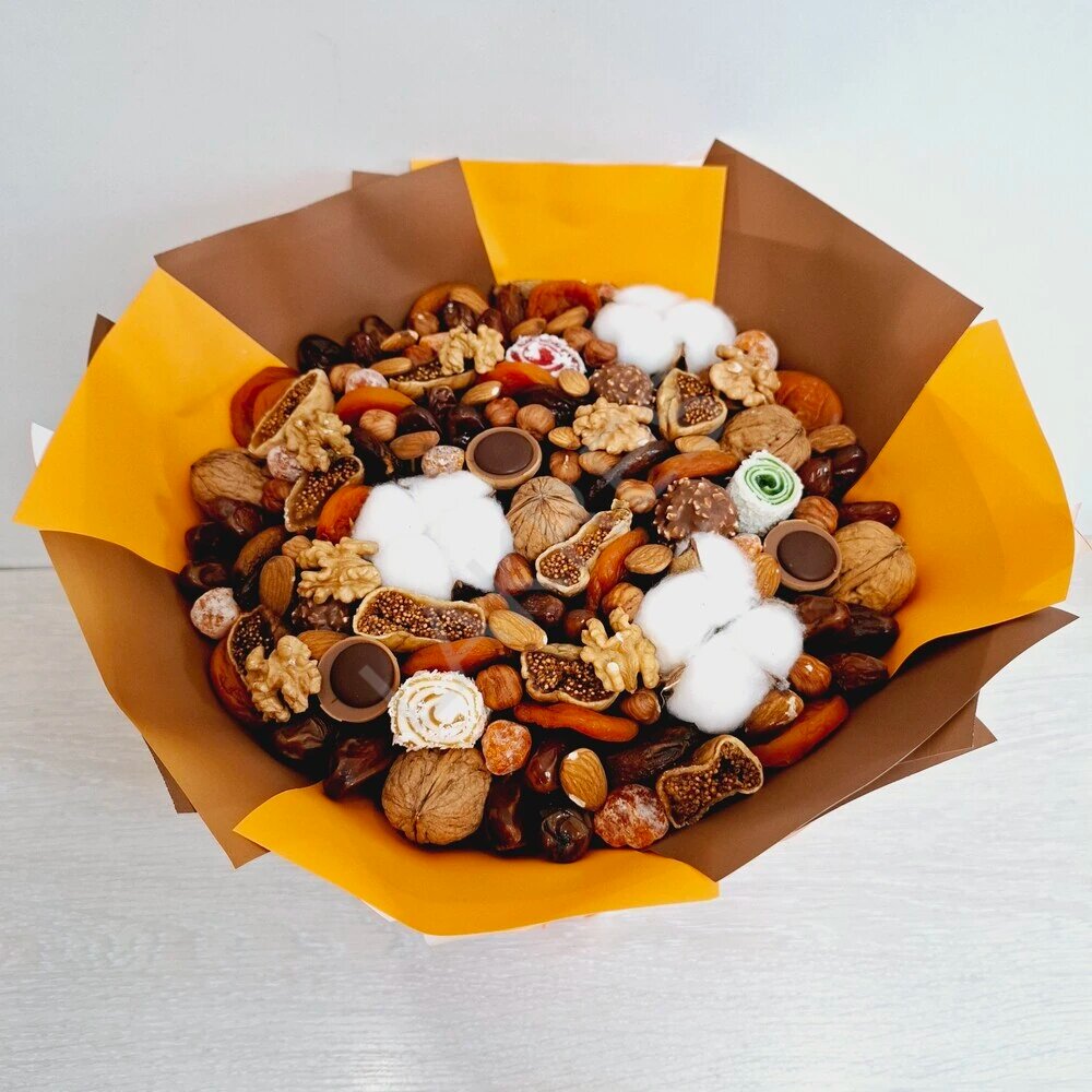 Букет из сухофруктов LAKRES "Сказочное забвение", диаметр 27см