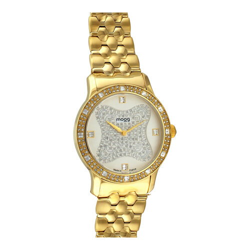 Часы женские с кристаллами сваровски, Moog, кристаллы сваровски, вес - 97.4 гр.