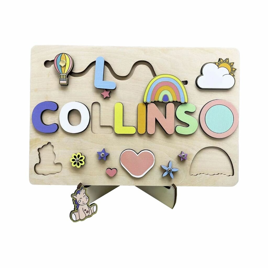 Детский подарок на день рождения именной пазл