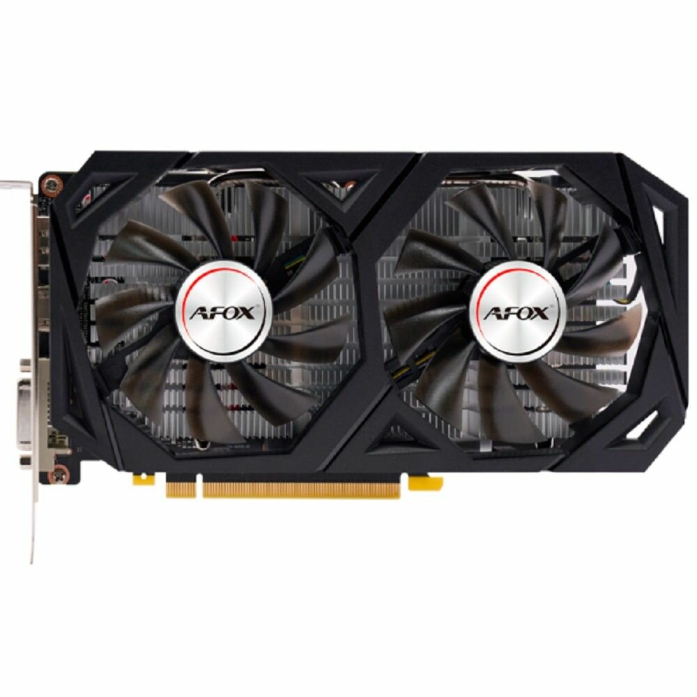 AFOX Видеокарта GTX1660TI 6Gb 192bit GDDR6 DP DVI HDMI ATX Dual Fan AF1660TI - 6144D6H7 - V4 RTL