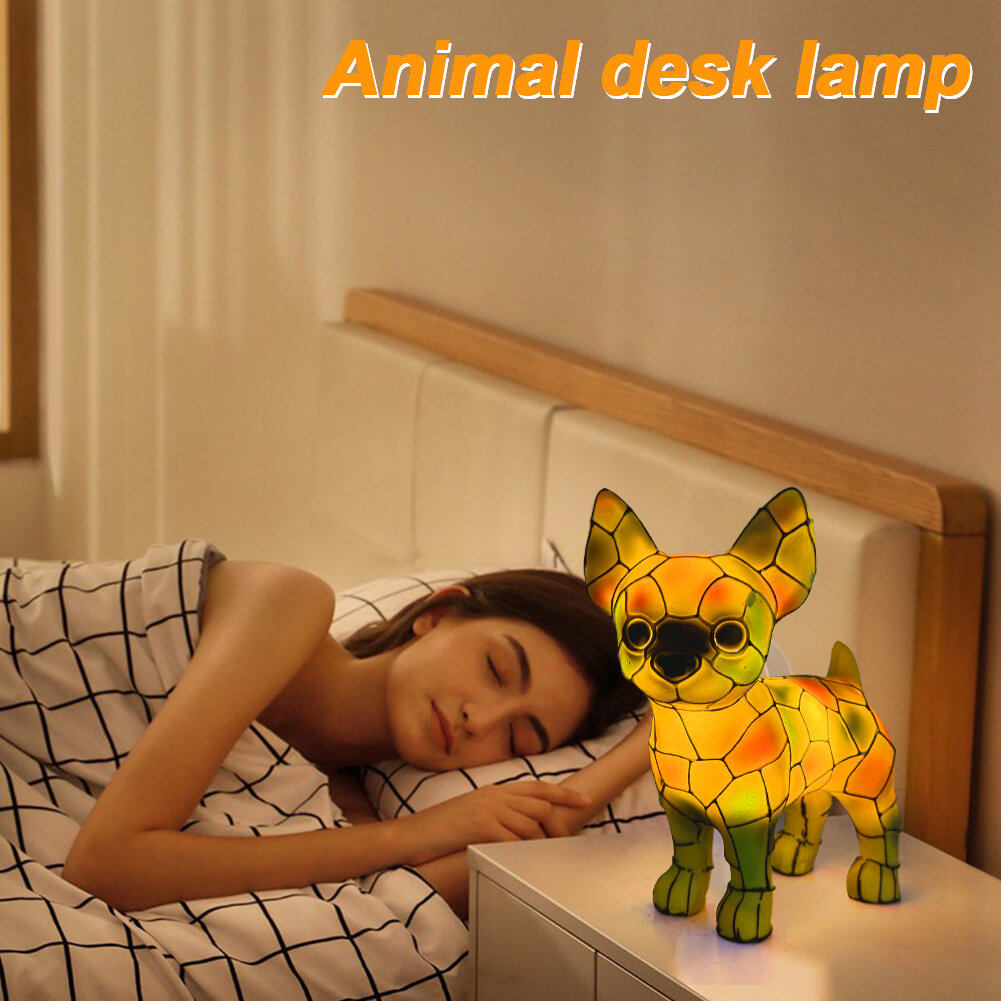 Лампа для собаки серии Dog Art ночник окрашенная смола настольная лампа для собаки домашний декор