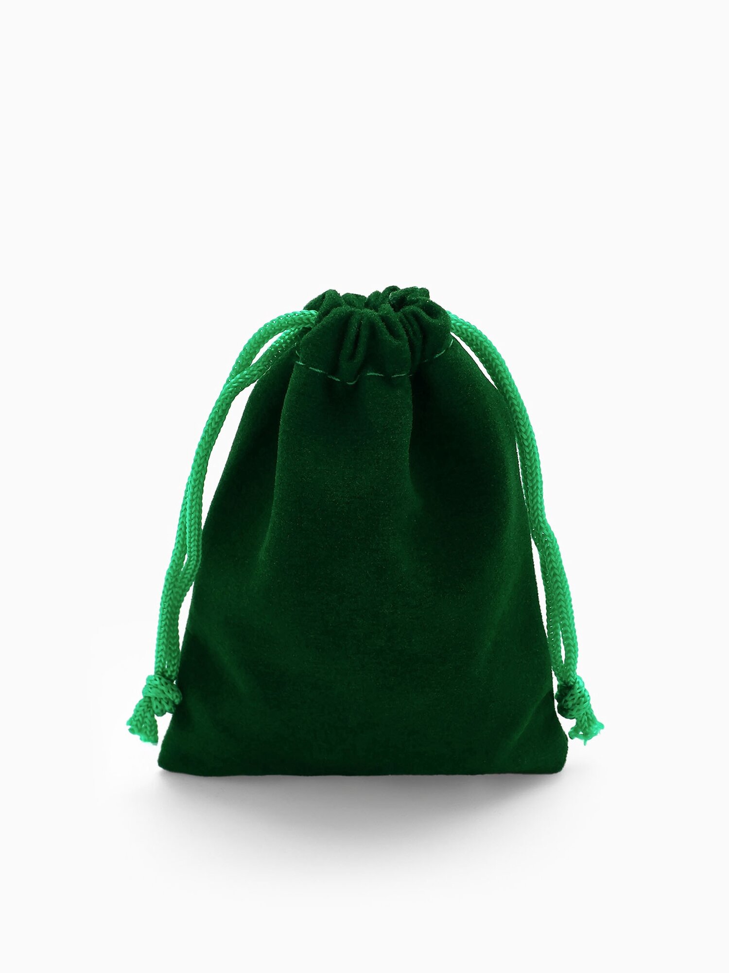 Набор мешочков подарочных, бархатные, 50 шт. 7×9 см (±1 см), зелёный