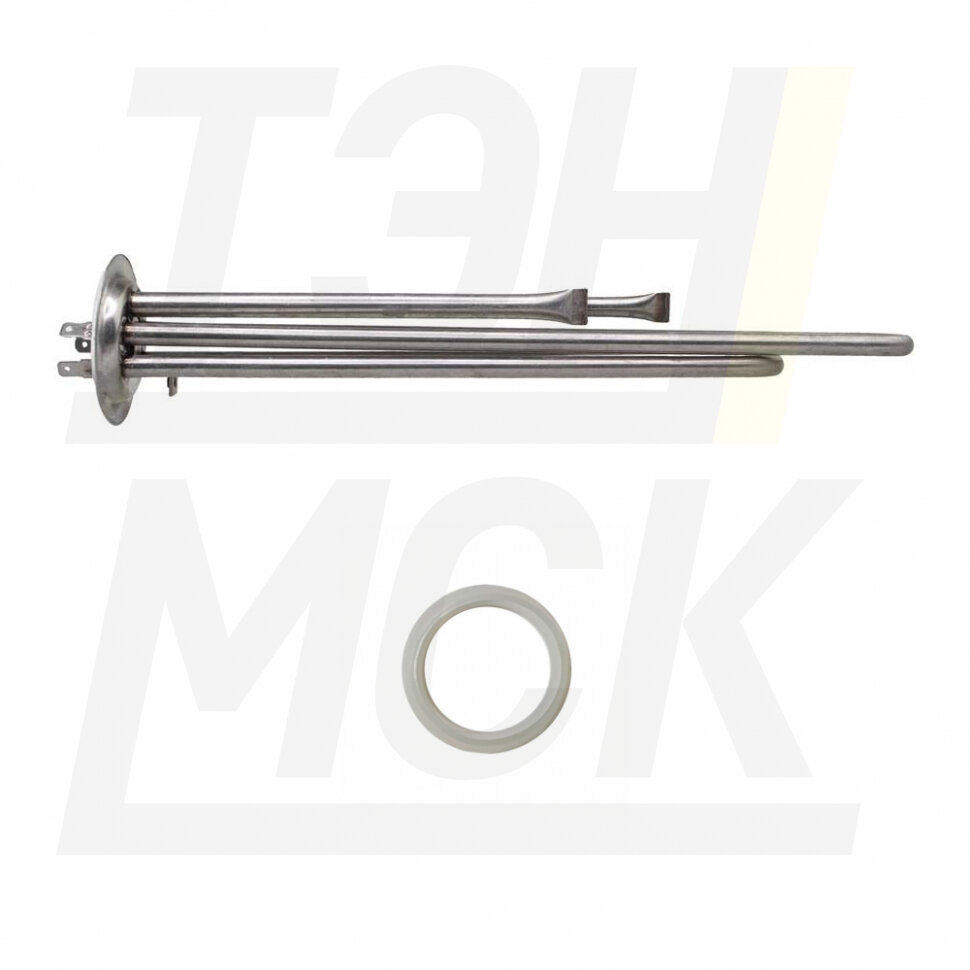 Комплект ТЭН 2000Вт (700Вт/1300Вт) RF для водонагревателя Thermex RZL, IS, IR, Garanterm, Electrolux EWH, под анод М4, нерж.+ высокая прокладка 20042K1