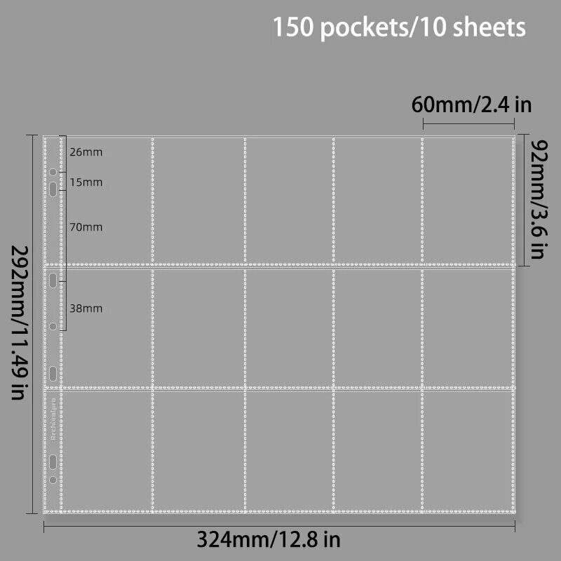 Фотоальбом Kpop PH-48, для фотокарт, 3 дюйма, прозрачный полипропилен, серый