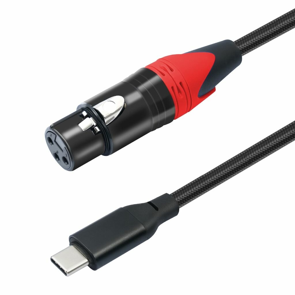 Микрофонный кабель USB C для подключения к 3-контактным разъемам-адаптерам