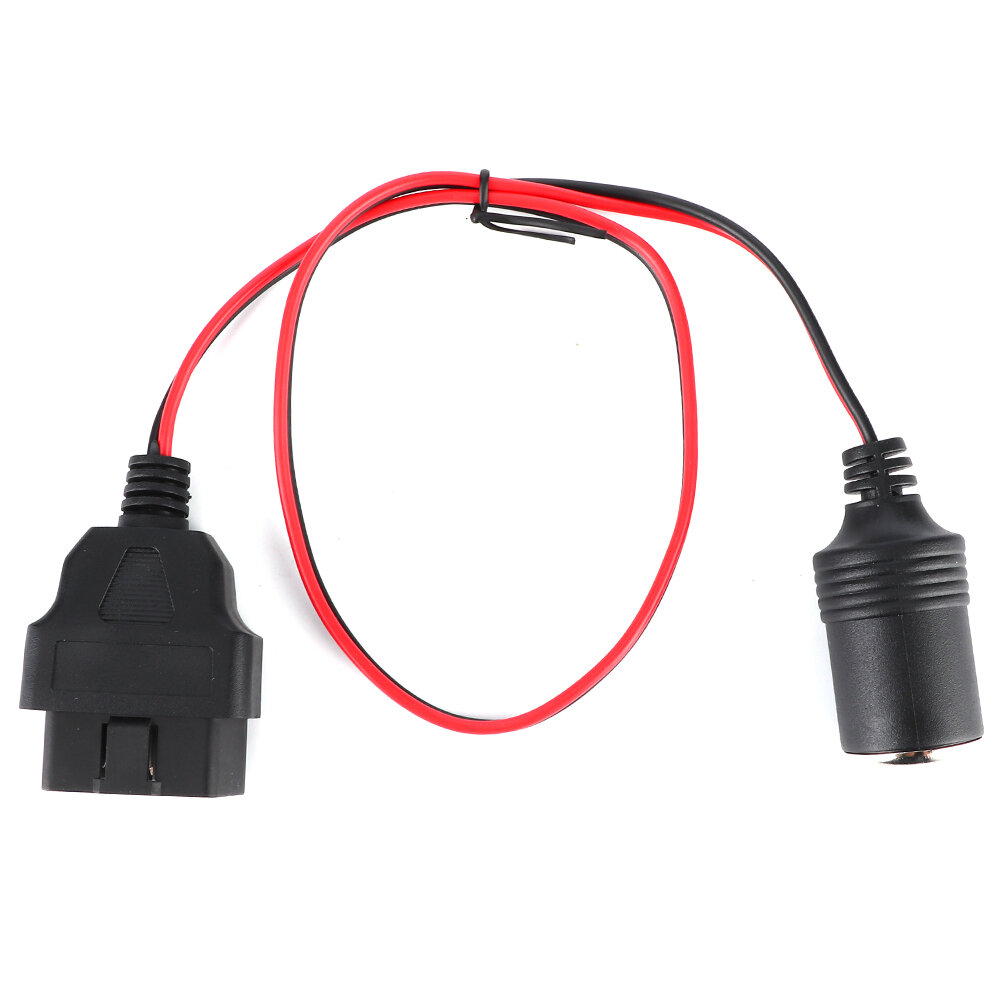 Адаптер питания с разъемом прикуривателя для подключения OBD2 оборудования, разветвитель 1 в 2