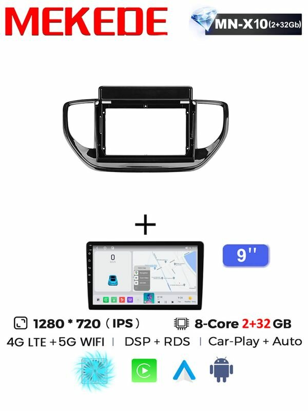 Магнитола 9" Mekede MN X10 Pro 2/32 Gb Hyundai Solaris 2 2020-2021 carplay