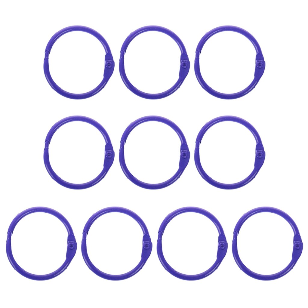 10шт Металлическое кольцо для переплета с отрывными листами, Обручи для книг, Альбомы для поделок, Школьные канцелярские принадлежности