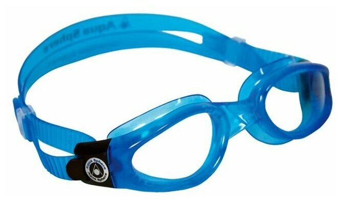 Очки для плавания Aqua Sphere Kaiman Small Fit, прозрачные линзы, голубой