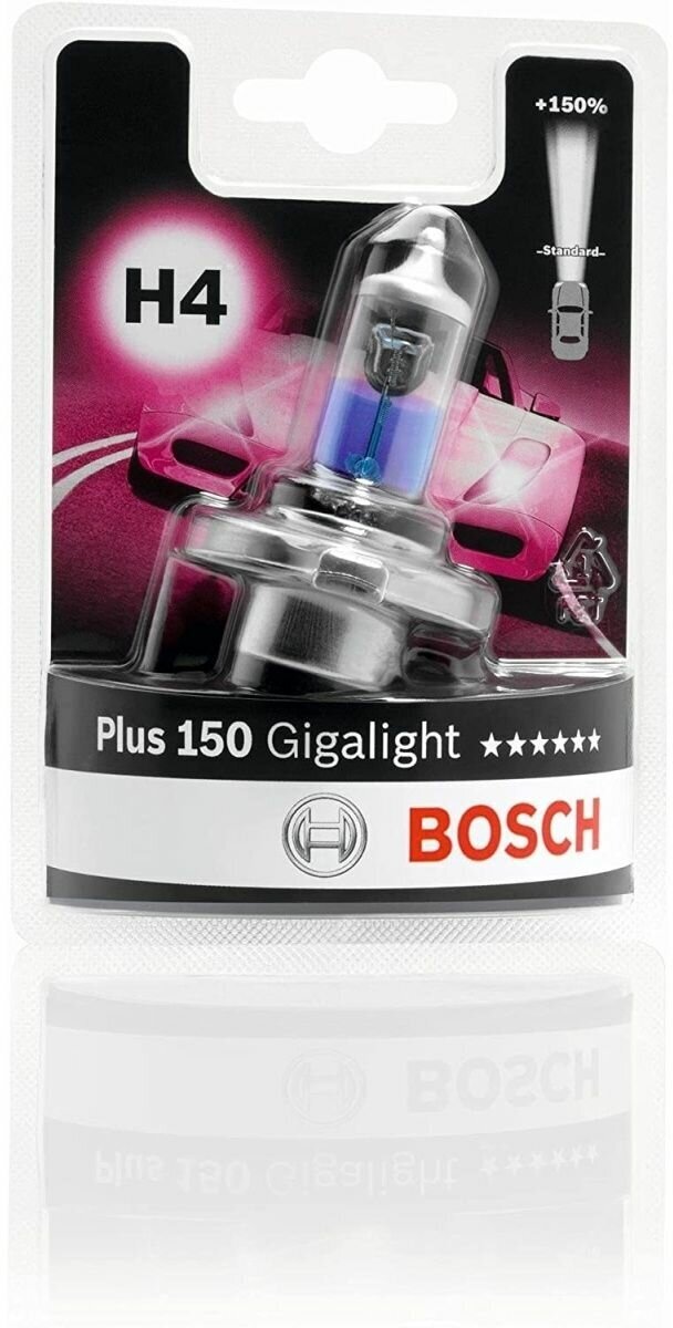 Автолампа / Лампа автомобильная H4 12V 60/55W Giga Light +150% BOSCH 1 987 301 136