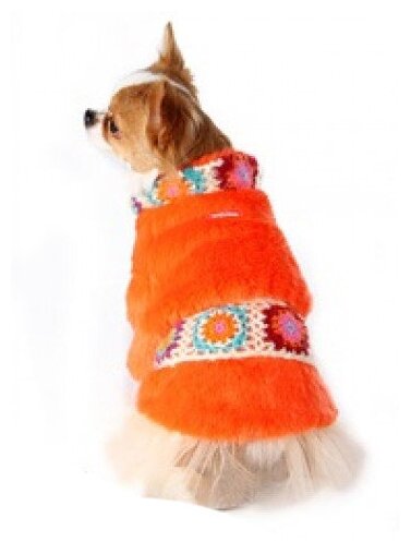 For my dogs Шубка для собак красная девочка 14