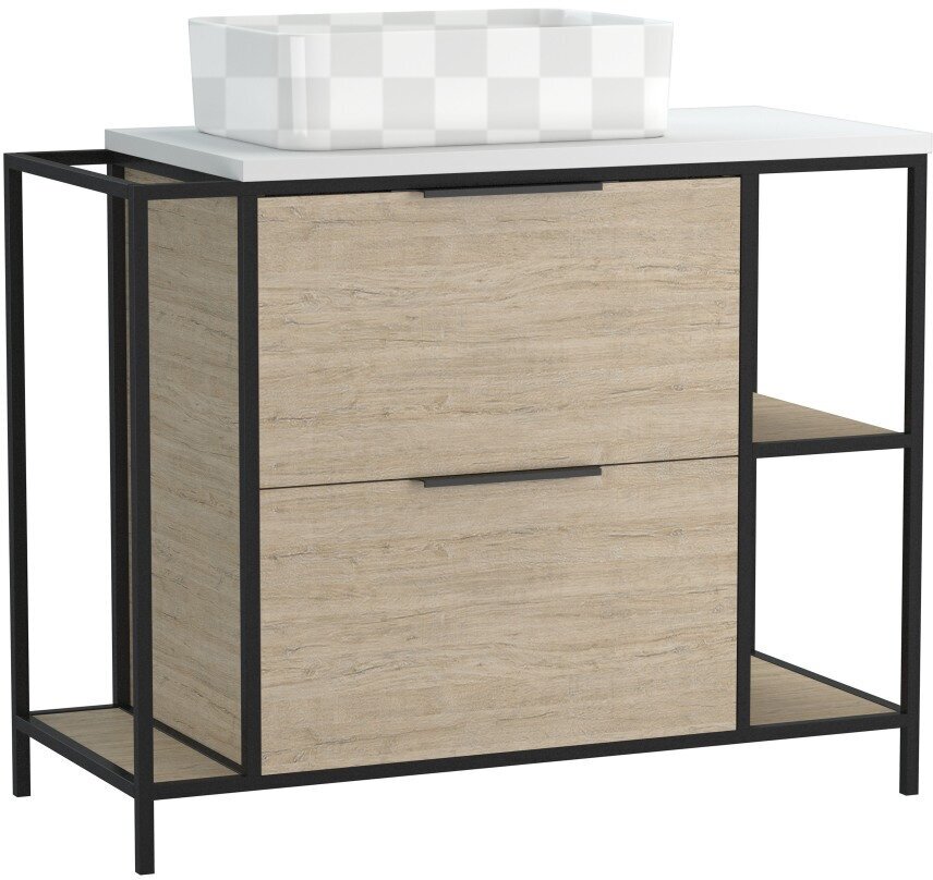 Тумба под раковину Cersanit Bosquet 100 дуб